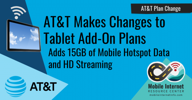 AT&T Tablet Add-Ons: Mobile Hotspot Data and HD Streaming Now Included ...
