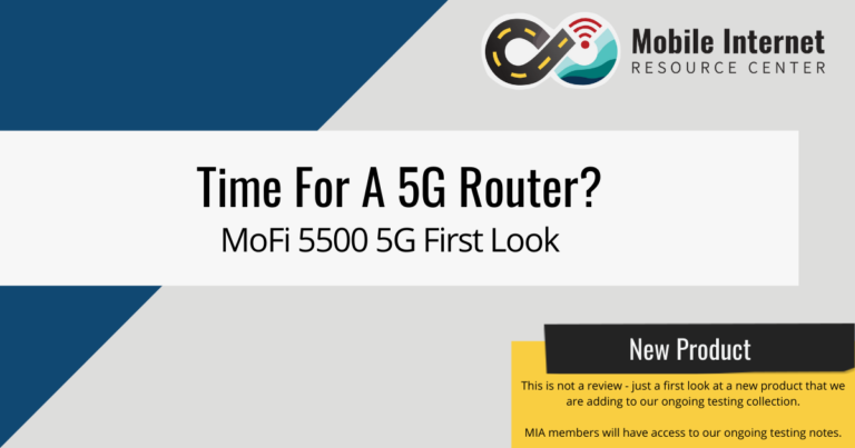 MoFi 5500 5G - Hands On First Look & The Current State of 5G Cellular ...