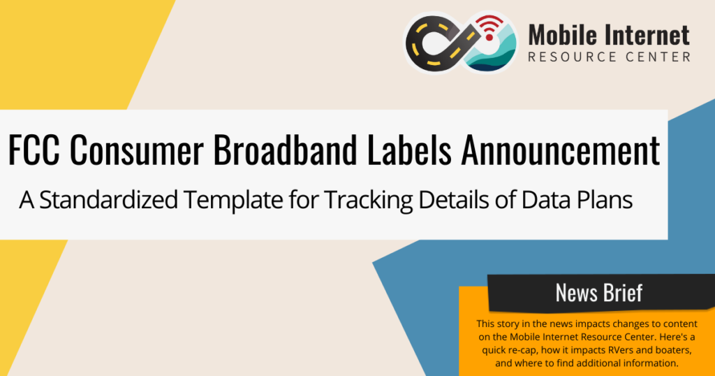 FCC Moves Ahead with Plans for Consumer Broadband "Nutrition" Labels ...
