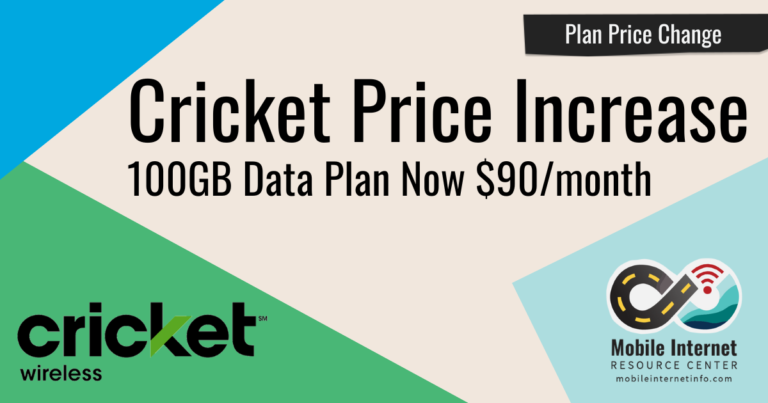 Cricket Increases Price of 100GB Data Plan for Hotspots to $90 Month ...