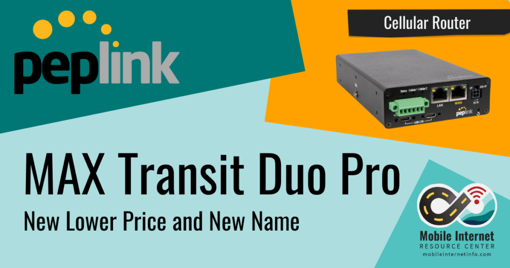 Peplink Lowers Price of MAX Transit Duo Pro Router to $999 & Updates ...