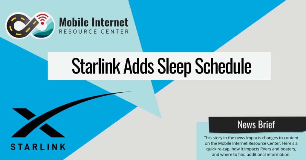 Starlink Adds Sleep Schedule Option to Help Save Power When Not in Use - Mobile Internet ...