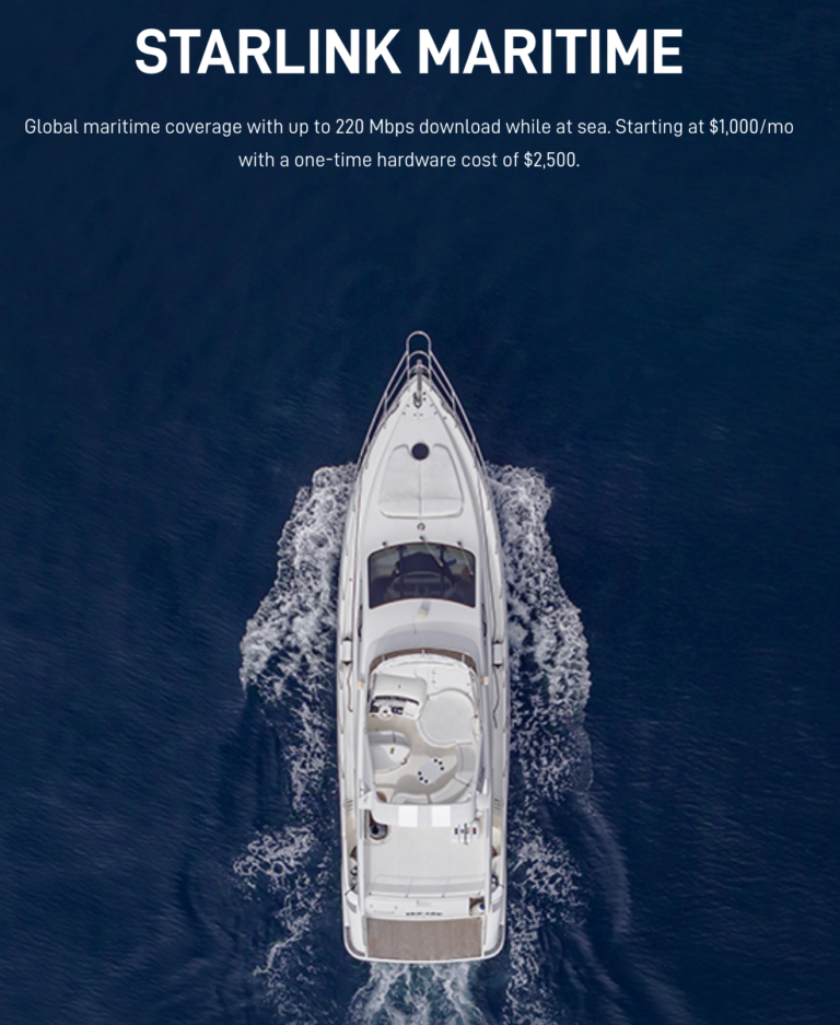 Starlink Maritime Adds A Cheaper Plan Option - Mobile Internet Resource ...
