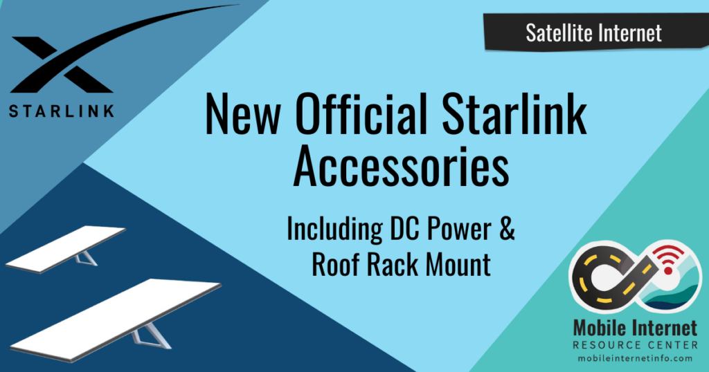 New Official Starlink Accessories - Including DC Power & Roof Rack ...