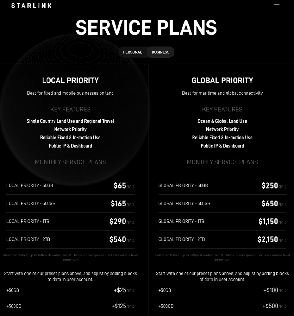 Starlink Satellite Internet for Mobile RV and Boat Use - Mobile ...