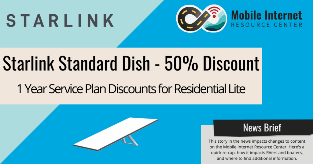 Starlink Standard Dish Discounted by 50% and Residential Service Plan ...