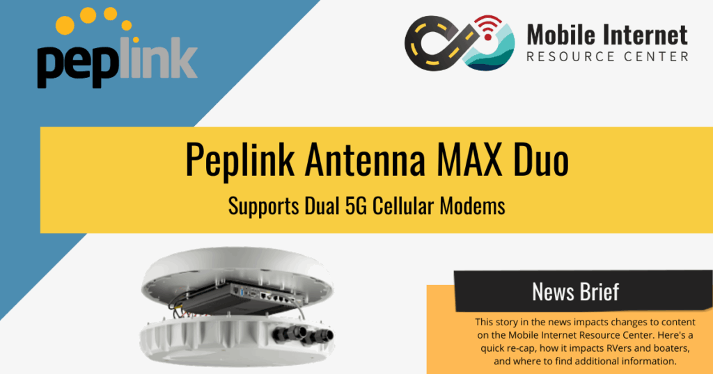 Peplink Introduces the Antenna MAX Duo - A Roof Mounted Antenna ...